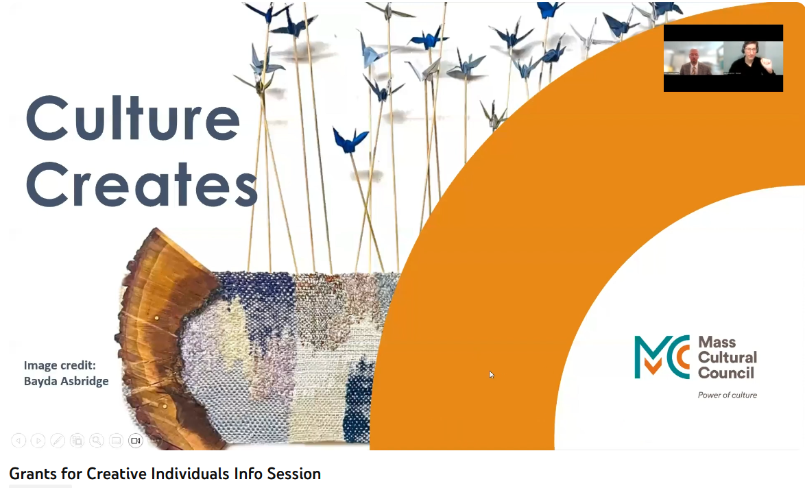Grants for Creative Individuals Info Session - Massachusetts Cultural ...